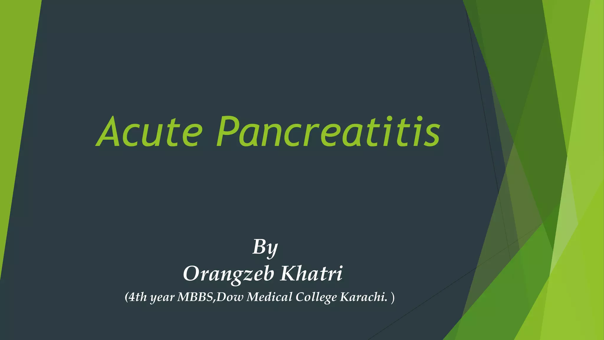 Acute pancreatitis | PPT
