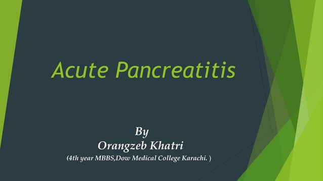Acute pancreatitis | PPT