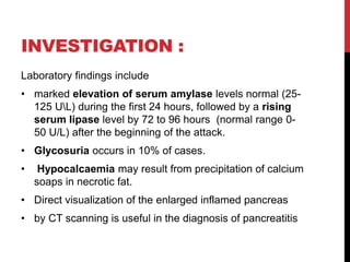Acute pancreatitis | PPTX | Digestive Disorders | Diseases and Conditions