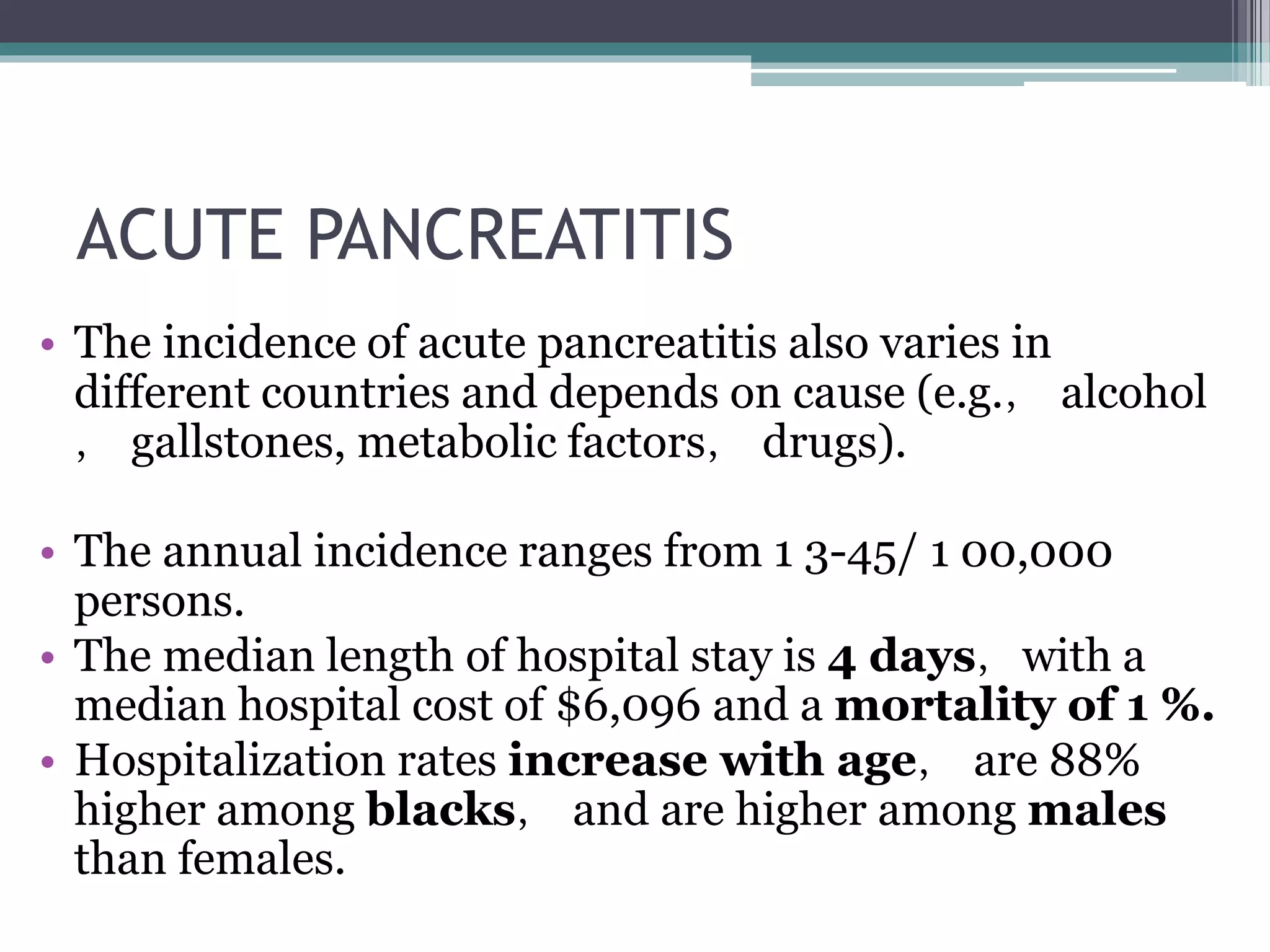 Acute pancreatitis | PPTX