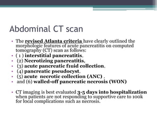 Acute pancreatitis | PPTX