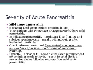 Acute pancreatitis | PPTX
