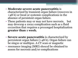 Acute pancreatitis | PPTX