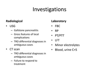 Acute pancreatitis | PPTX