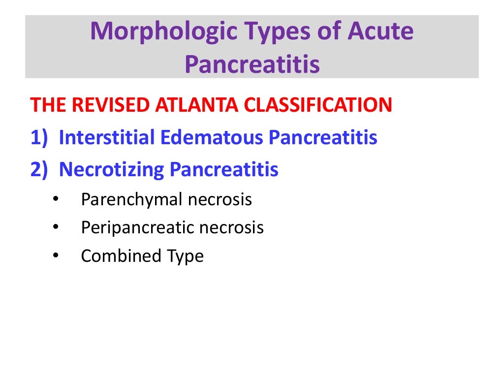 Acute pancreatitis