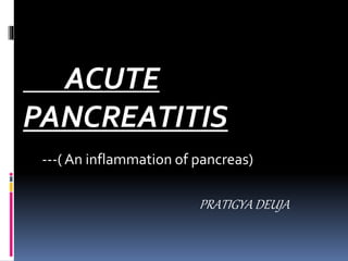 Acute pancreatitis | PPT