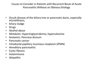 Acute pancreatitis | PPTX