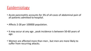 Acute pancreatitis | PPTX
