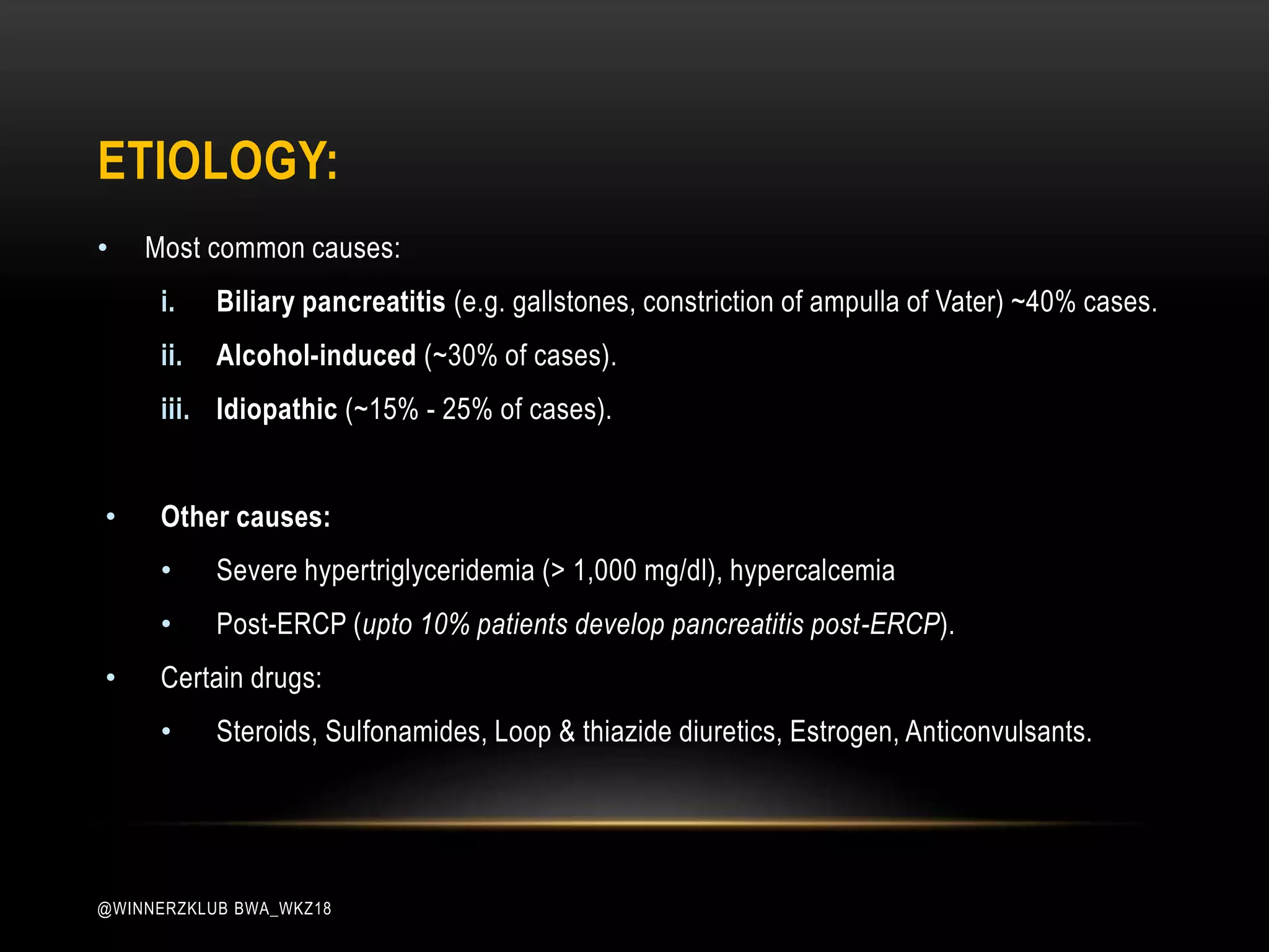 Acute pancreatitis | PPTX