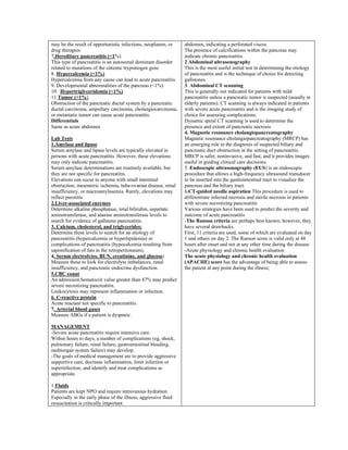 ACUTE PANCREATITIS.pdf | Digestive Disorders | Diseases and Conditions
