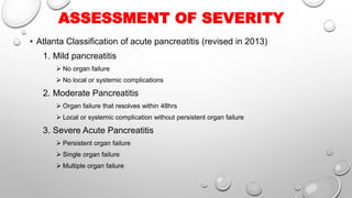 ACUTE PANCREATITIS and surgical management | PPTX