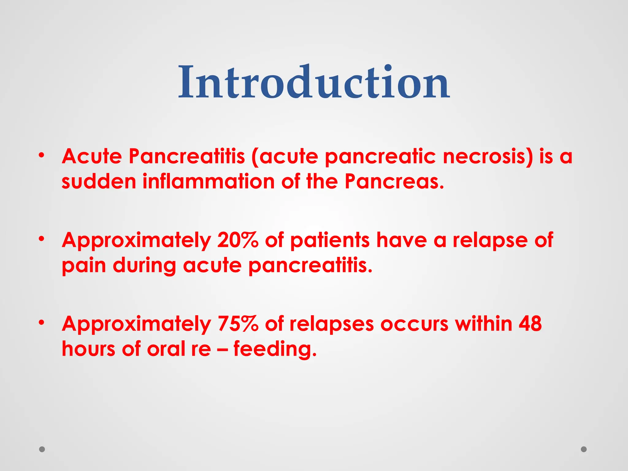 Acute Pancreatitis.ppt for under graduate students | PPT