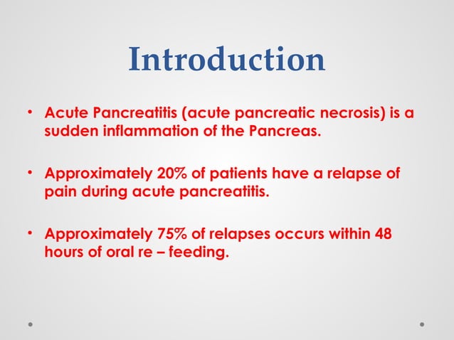 Acute Pancreatitis.ppt for under graduate students | PPT