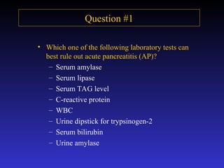 Current Topics in Management of Acute Pancreatitis | PPT