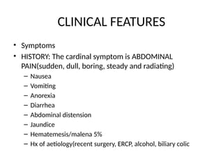 ACUTE PANCREATITIS, AETIOLOGY, PATHOGENESIS AND MANAGEMENT.pptx