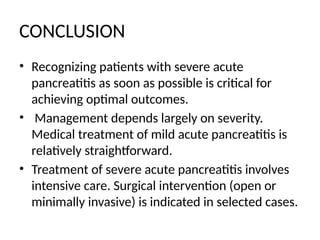 ACUTE PANCREATITIS, AETIOLOGY, PATHOGENESIS AND MANAGEMENT.pptx