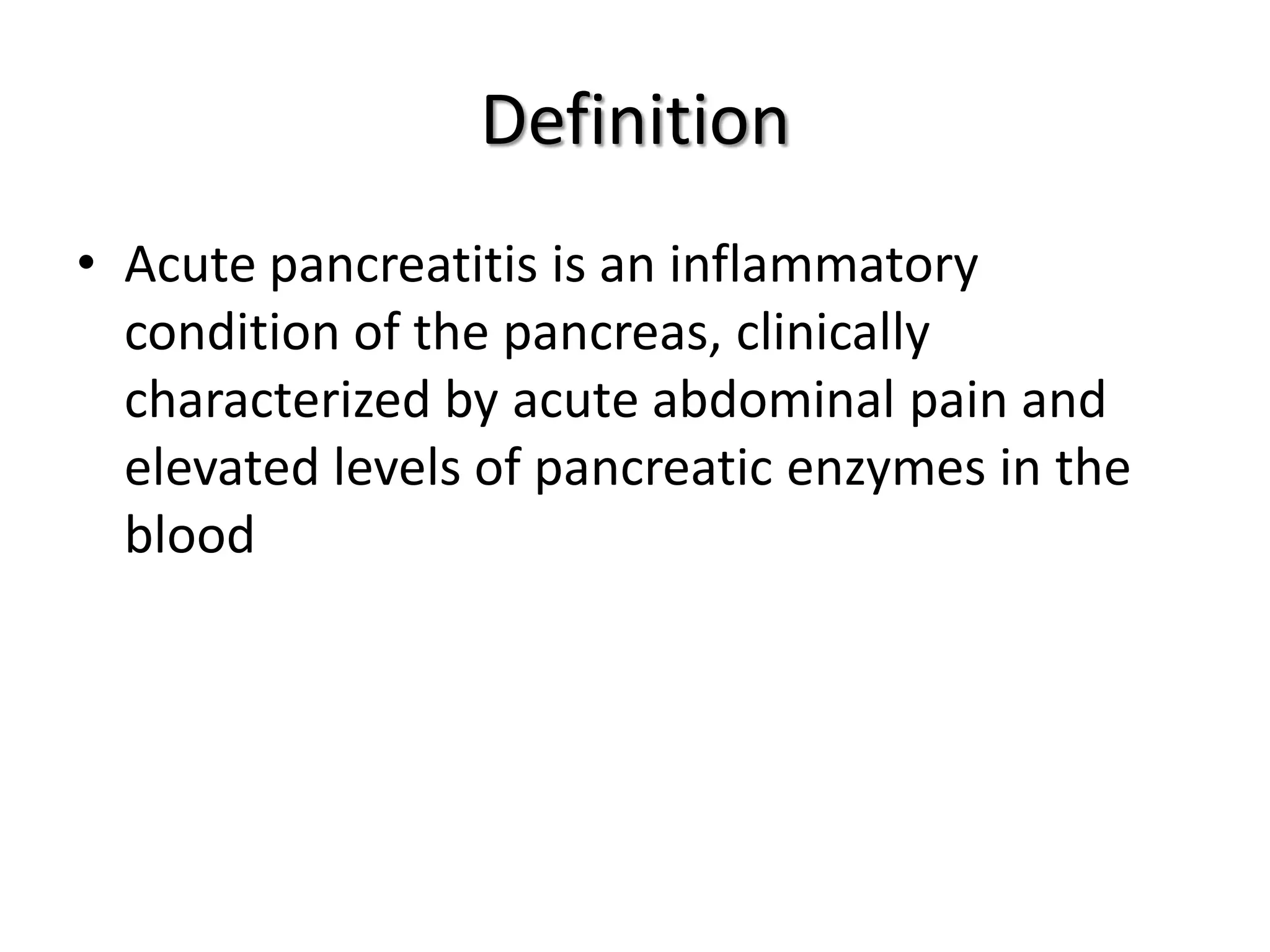 Acute pancreatitis atlanta classification & management | PDF