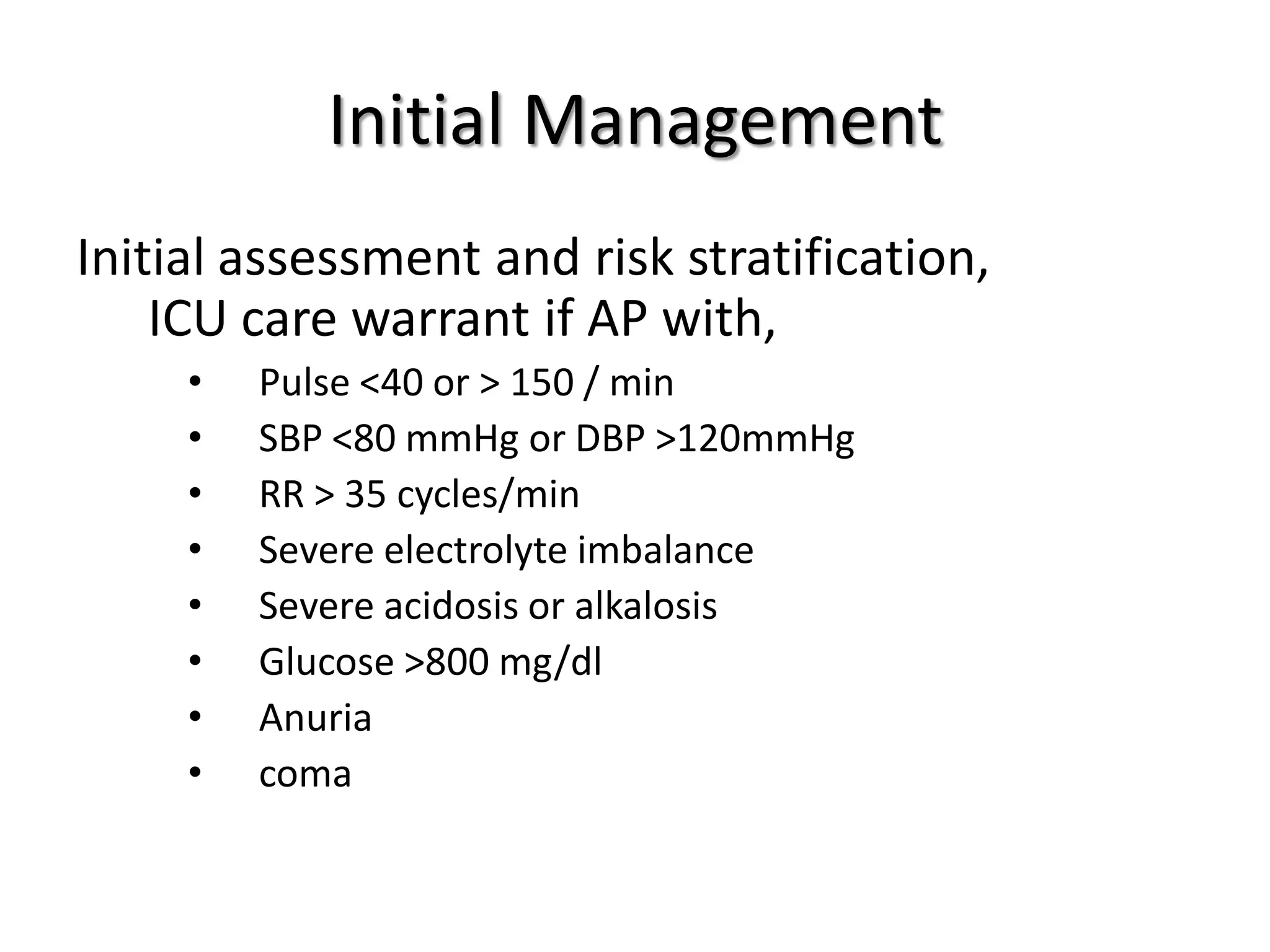 Acute pancreatitis atlanta classification & management | PDF