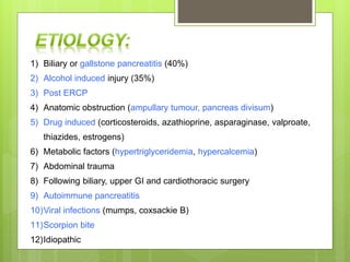Acute pancreatitis | PPTX