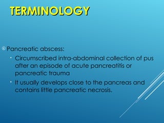 Acute pancreatitis - detailed description and management | PPT