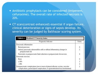 Acute pancreatitis 1 | PPTX | Digestive Disorders | Diseases and Conditions