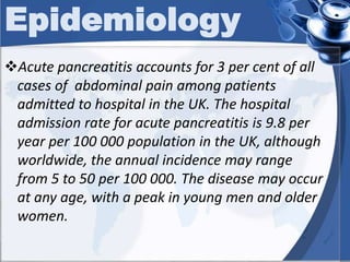 Acute pancreatitis by dr. noman | PPT