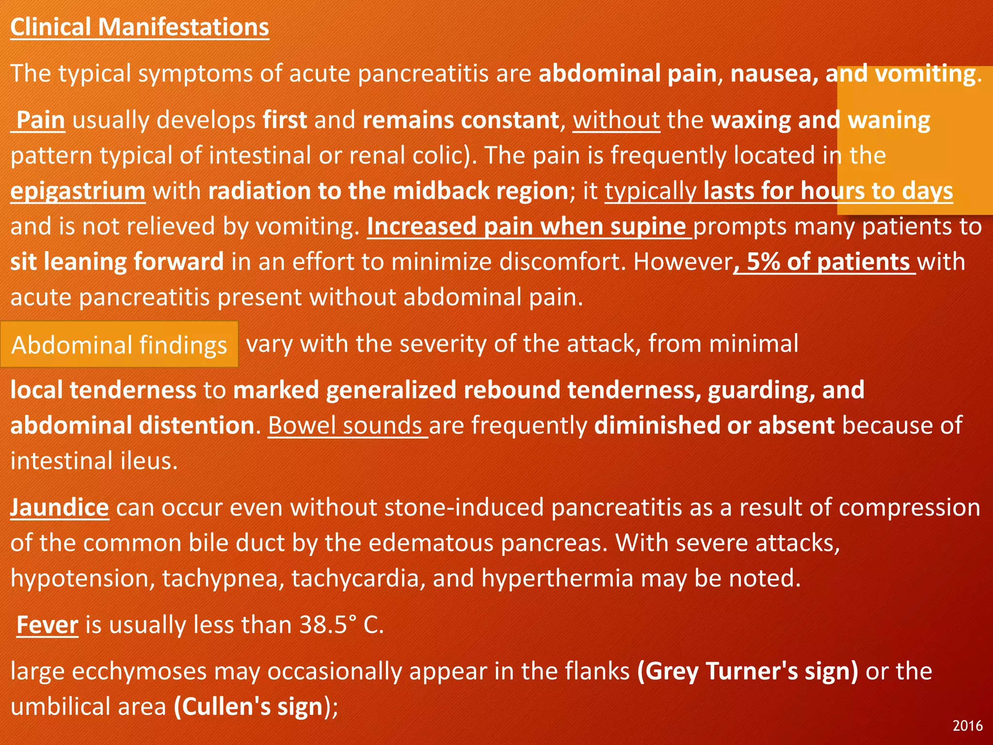 Acute pancreatitis by Mohammed Hussien | PPT