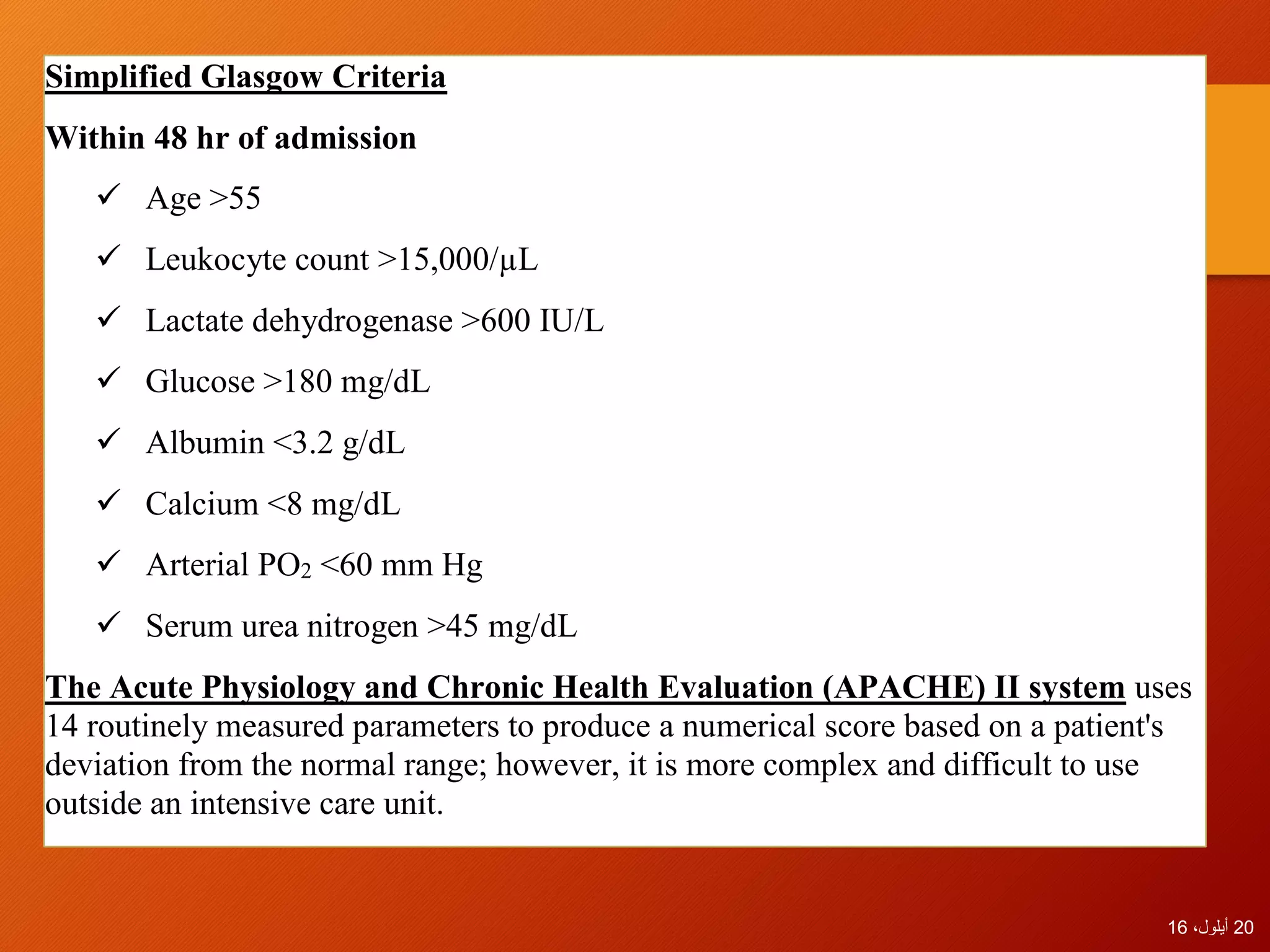 Acute pancreatitis by Mohammed Hussien | PPT