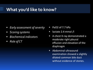 Acute pancreatitis case discussion | PPSX
