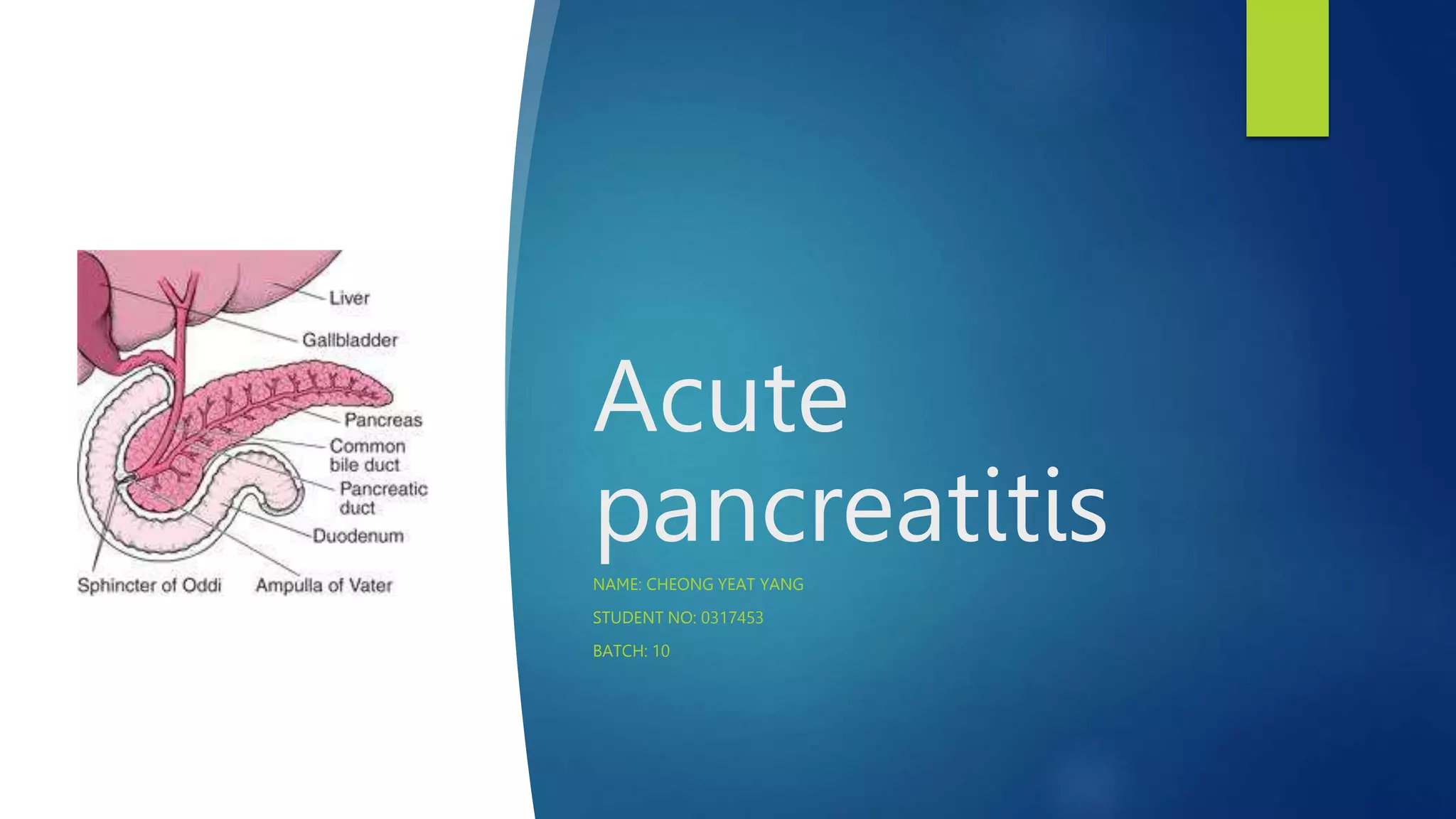 Acute pancreatitis ( clinical presentations & investigations).pptx