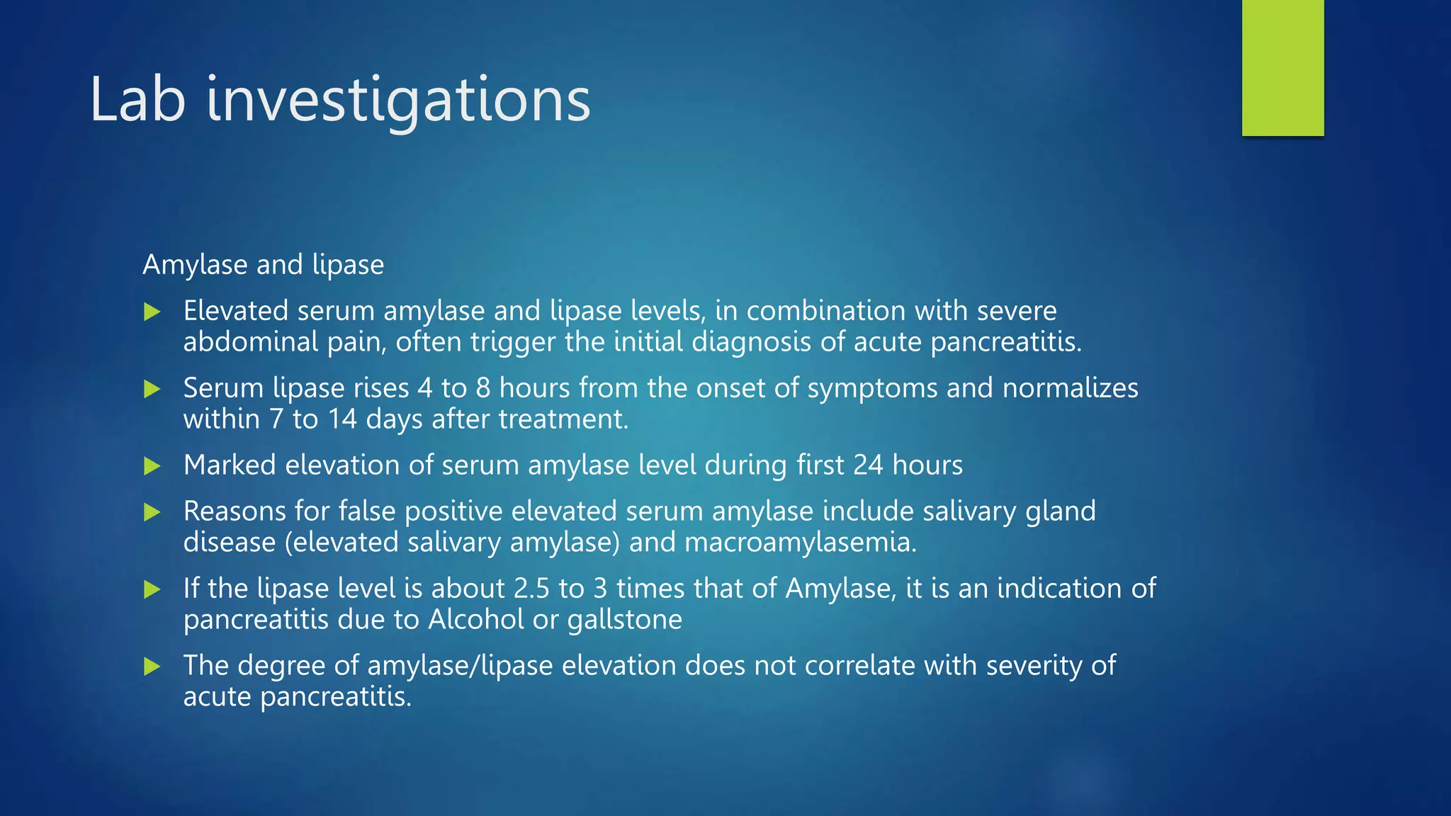Acute pancreatitis ( clinical presentations & investigations).pptx
