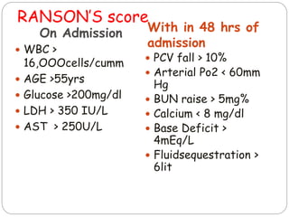 Acute pancreatitis final | PPTX