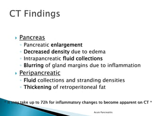Acute pancreatitis investigations and treatment | PPTX