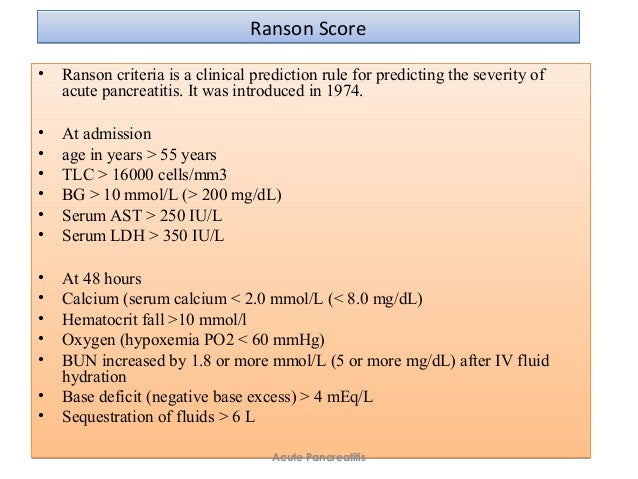 Acute pancreatitis SP