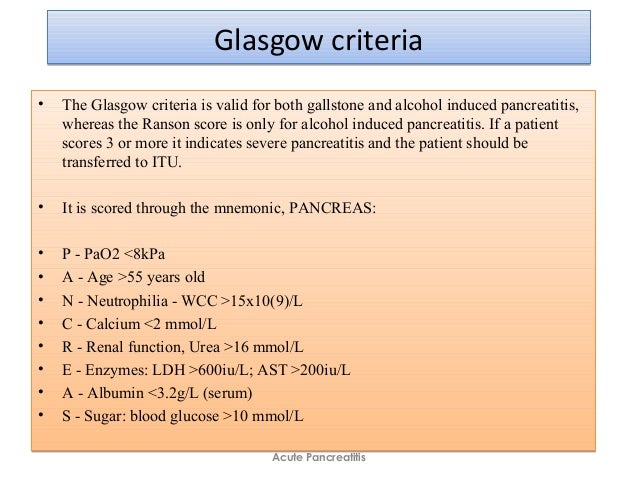 Acute pancreatitis SP