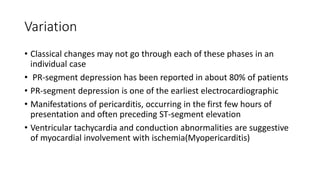 12 Lead ECG in acute pericarditis | PPTX