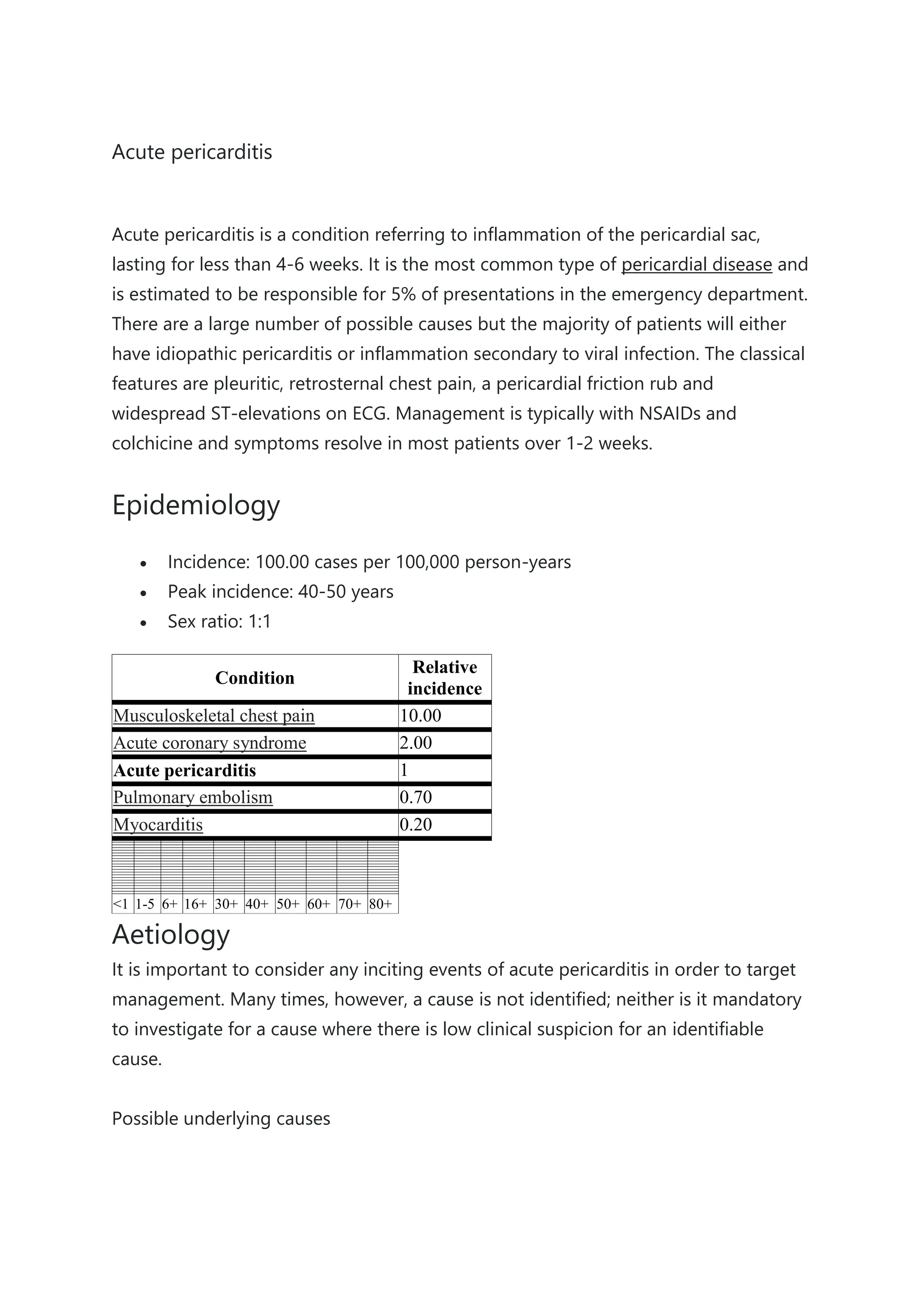 Acute pericarditis- guidelines,managemnet | DOCX | Heart and ...