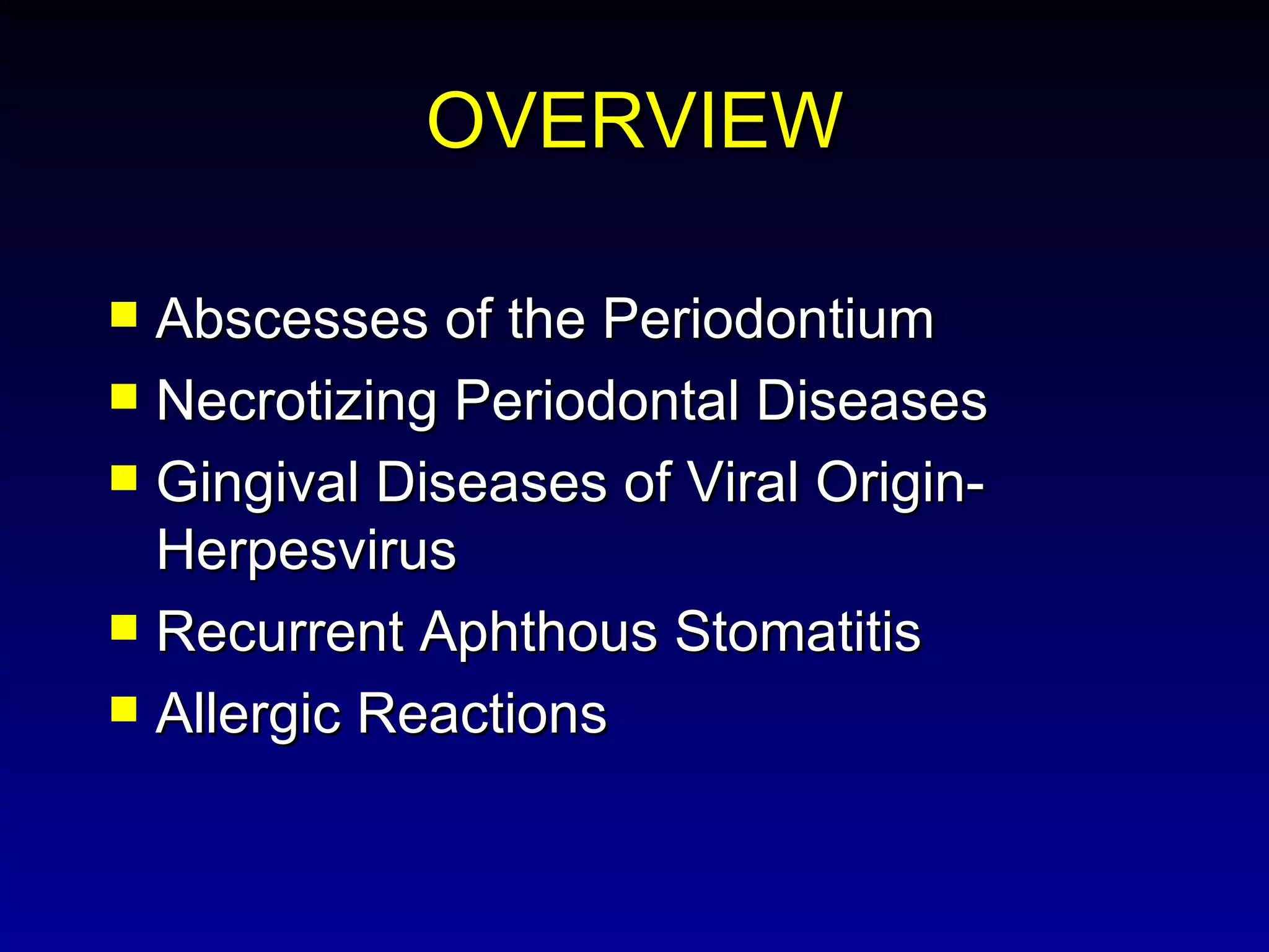 Acute periodontal conditions | PPT