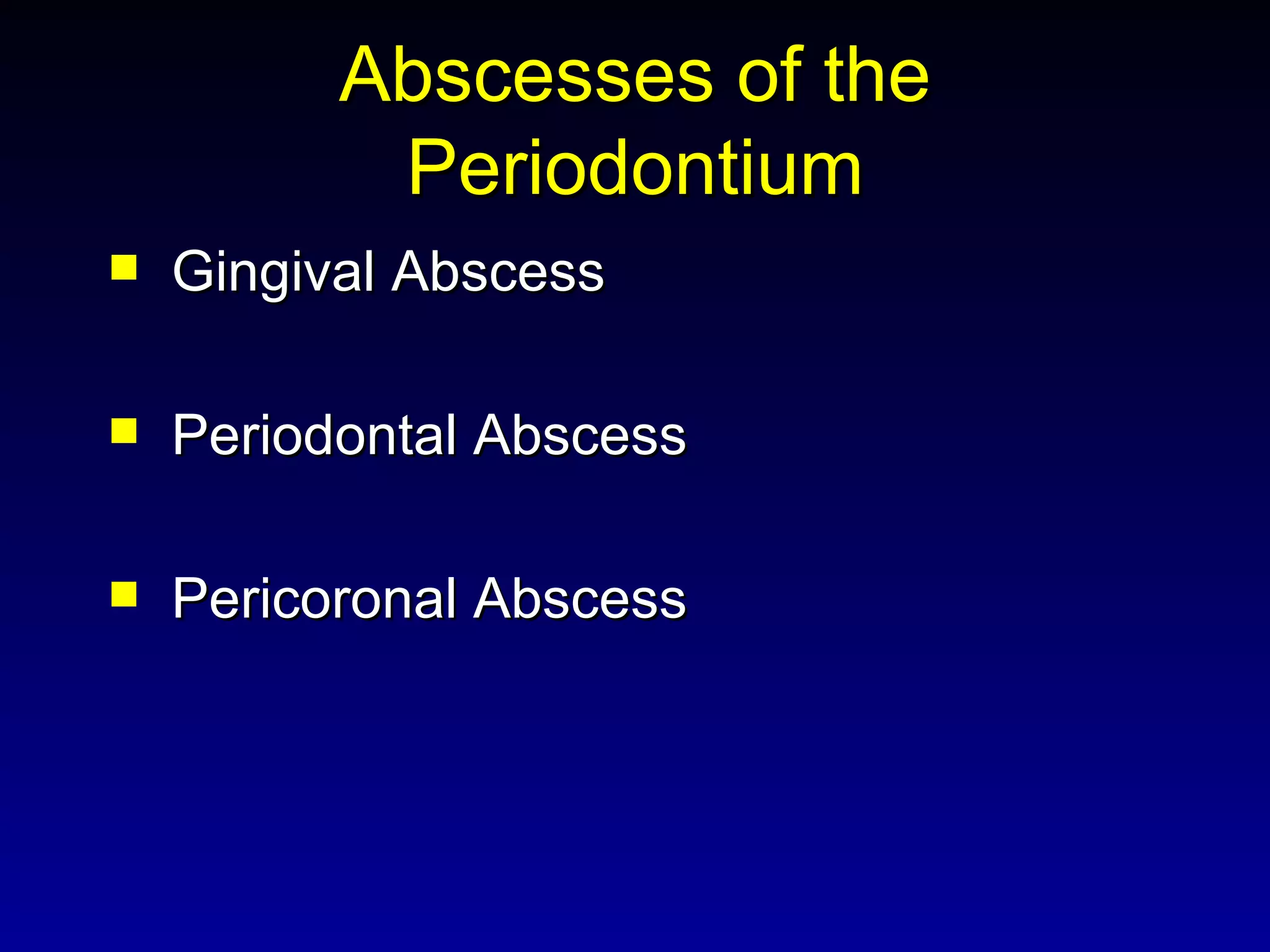 Acute periodontal conditions | PPT