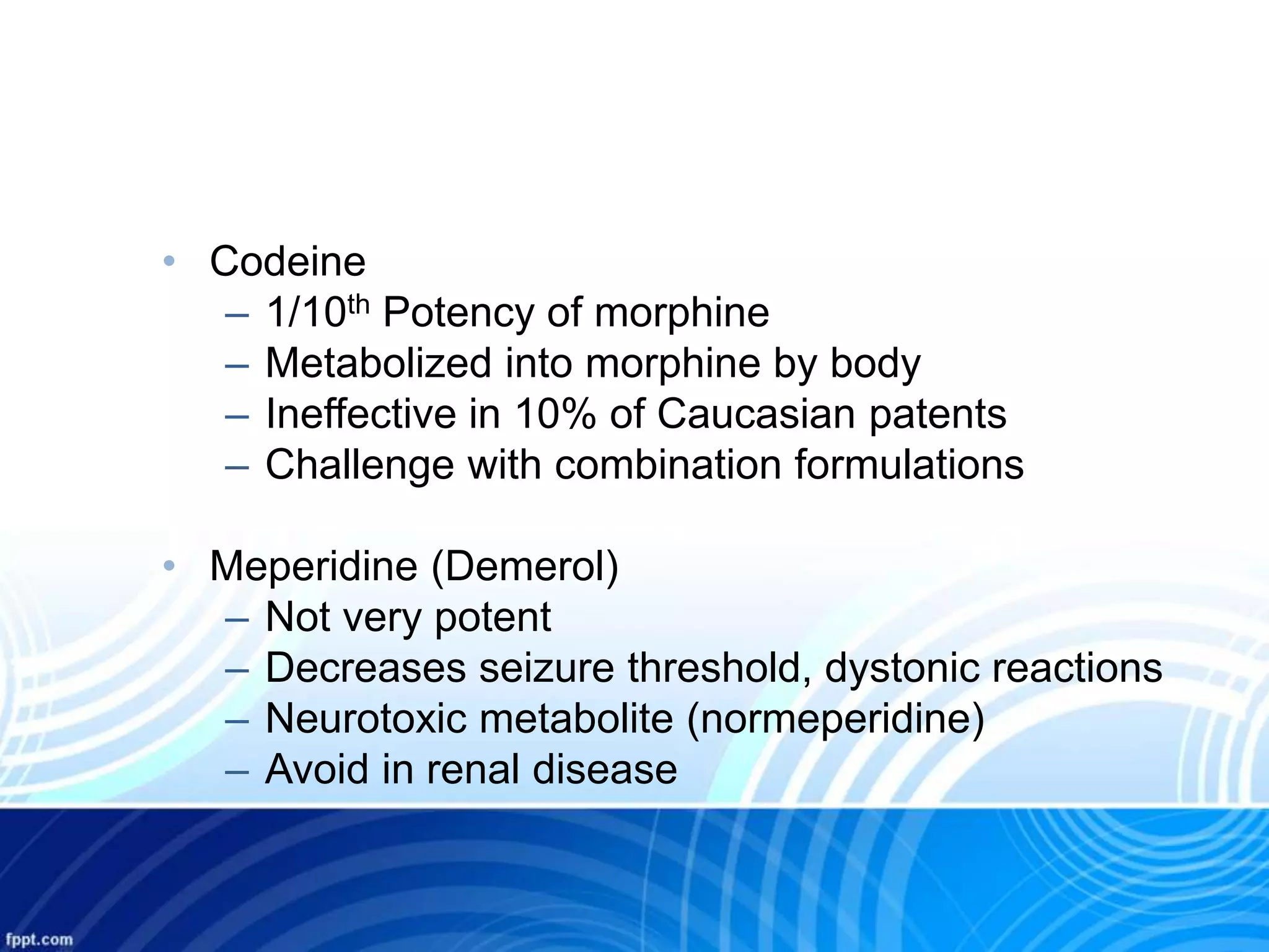 Acute perioperative pain management | PPTX