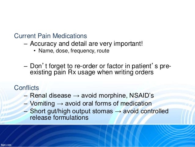 Acute Perioperative Pain Management Of The Orthopaedic Patient – OMDU