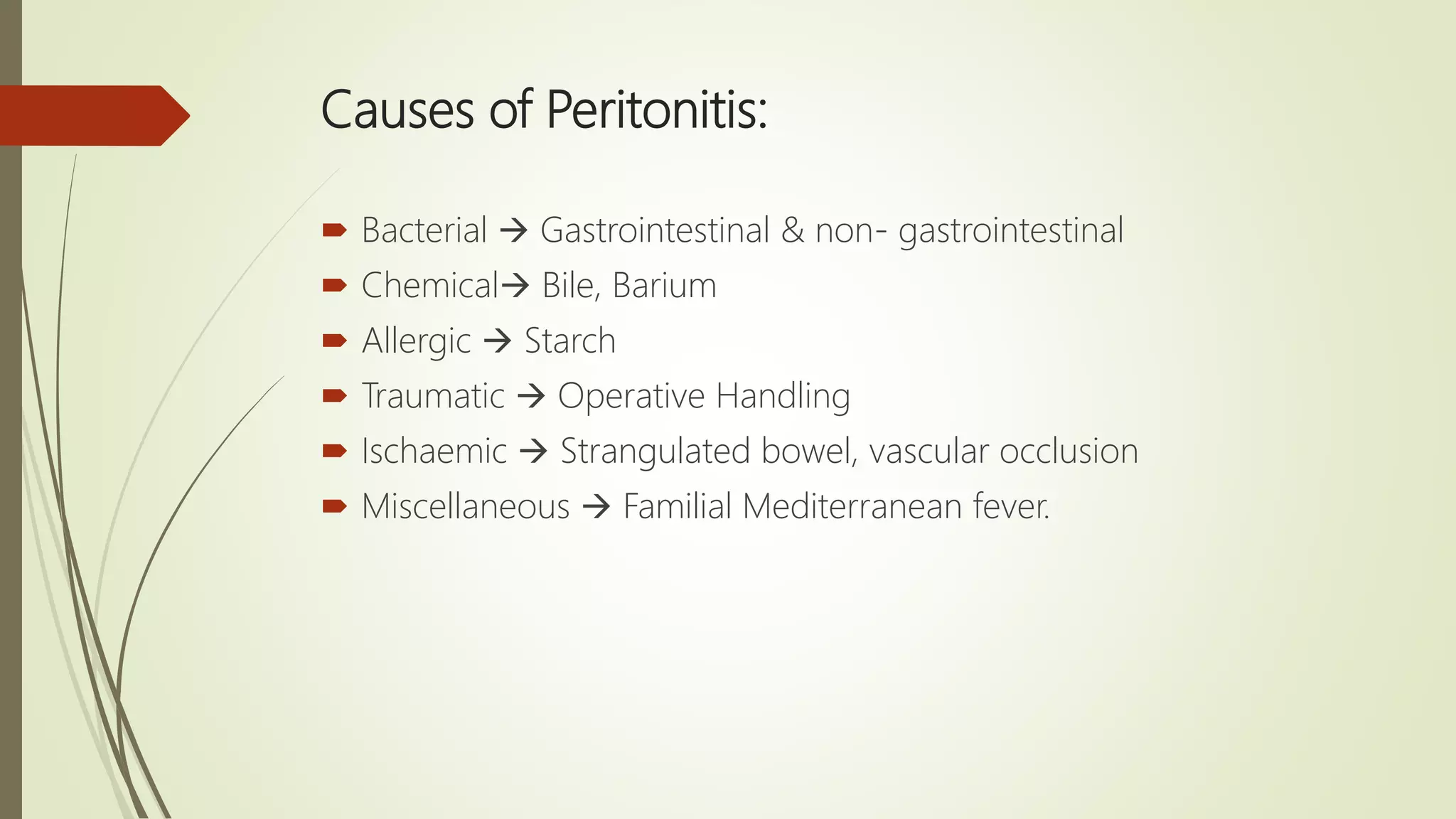 Acute peritonitis | PPTX