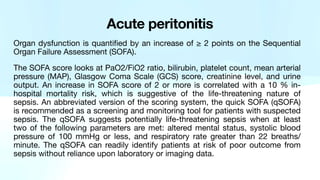 Acute peritonitis general surgery in medicine | PDF