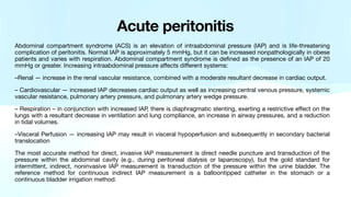 Acute peritonitis general surgery in medicine | PDF