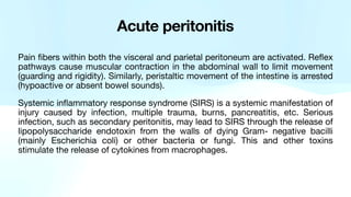 Acute peritonitis general surgery in medicine | PDF