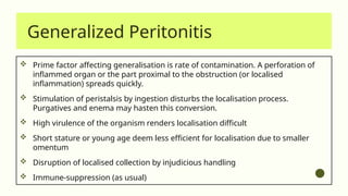 Acute Peritonitis and Acute Mesenteric Ischemia: Pathophysiology ...
