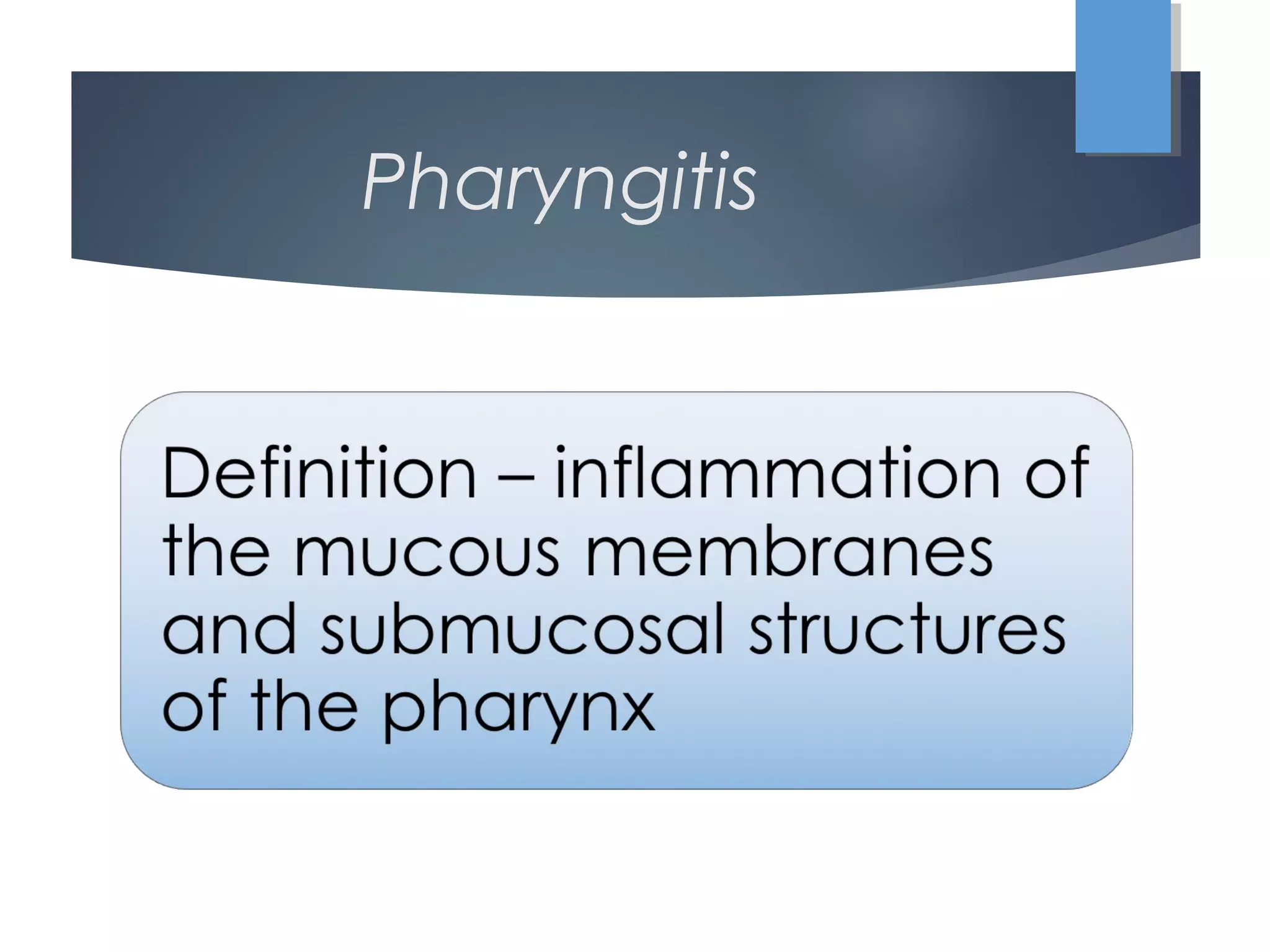Acute pharyngitis | PPT