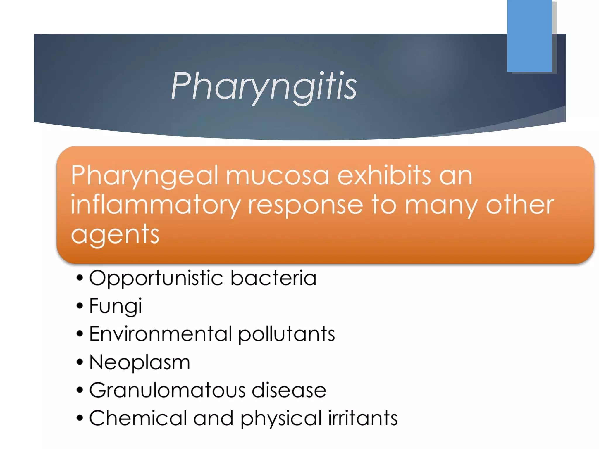 Acute pharyngitis | PPT