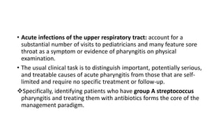 Acute Pharyngitis in pediatric age group | PPTX