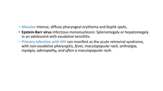 Acute Pharyngitis in pediatric age group | PPTX